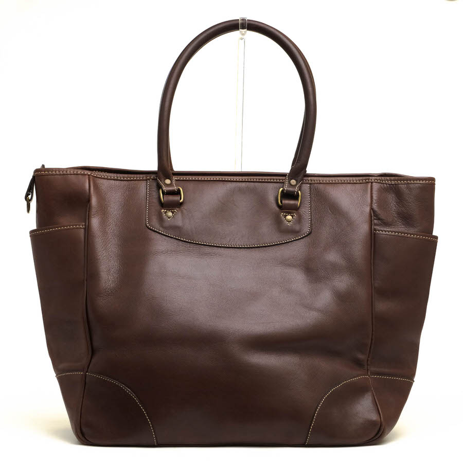 TUSTING Nene Leather Tote / タスティング カーフ 牛革 ブラウン 茶 トートバッグ メンズ | BRANDING
