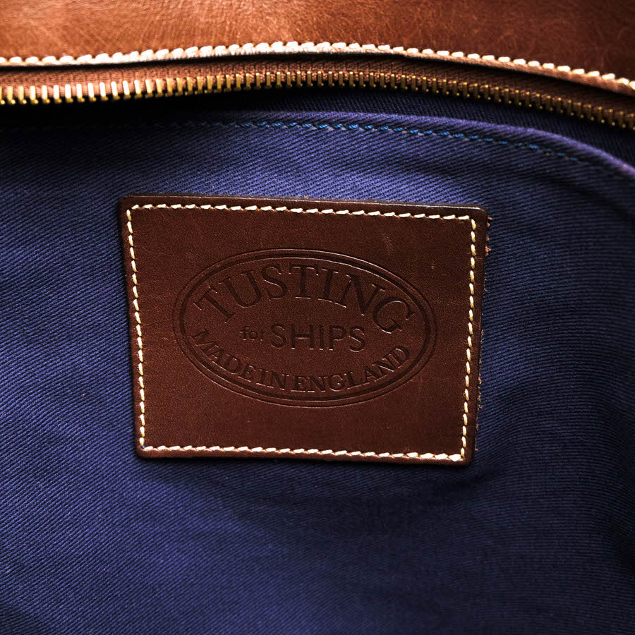 TUSTING Nene Leather Tote / タスティング カーフ 牛革 ブラウン 茶 トートバッグ メンズ | BRANDING