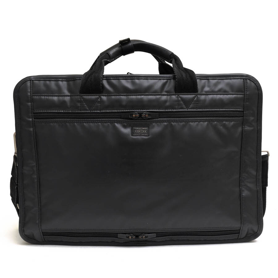 PORTER 645-09260 DEVICE BRIEFCASE デバイス / ポーター 吉田カバン ターポリン ボンディング加工 ノートPC収納可 2WAY ショルダーバッグ ブラック 黒 ...