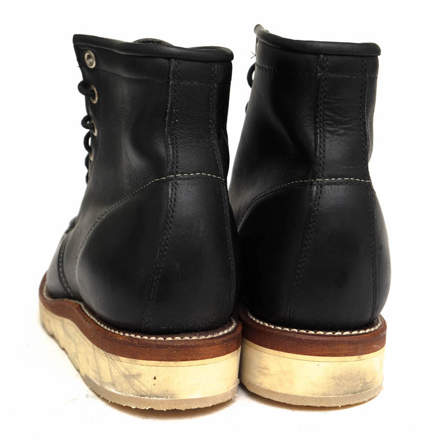 CHIPPEWA 25061 6 inch MOC BOOTS RETRO BLACK / チペワ ヘビーデューティー スプリットレザー 牛革 ...