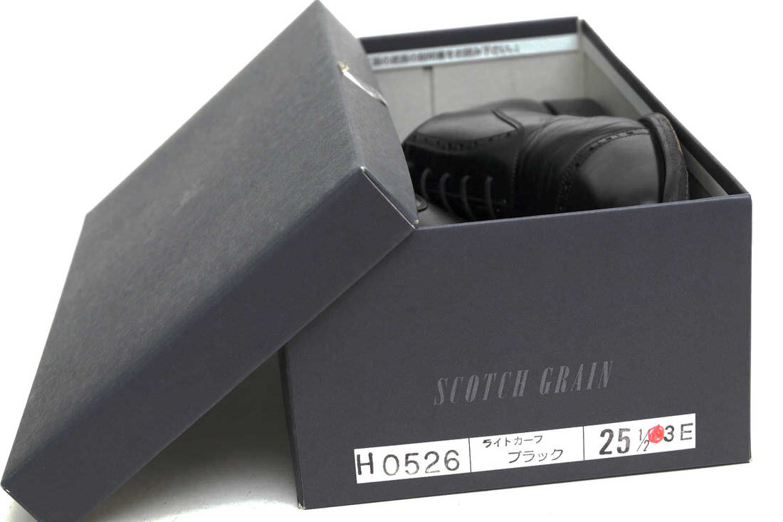 SCOTCH GRAIN H-0526 / スコッチグレイン 内羽根式クォーターブローグ 匠シリーズ アノネイボカルーカーフ 牛革 ストレートチップ レザーソール グッドイヤーウェルト製法 ...