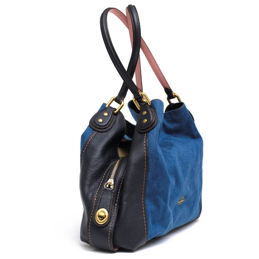 COACH 28916 Denim and Leather Edie デニム アンド レザー イーディー / コーチ 2018年 日本限定 ...