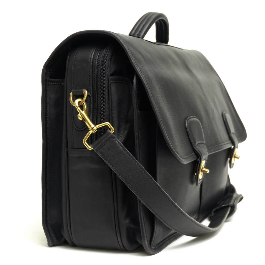 COACH 0532 Organizer Brief / コーチ フラップ式 グラブタン カウハイドレザー 牛革 2WAY ショルダーバッグ ...
