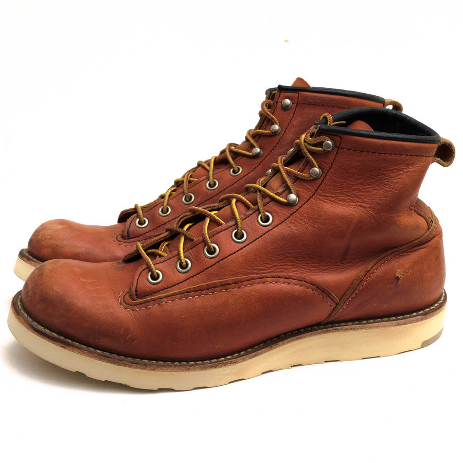 RED WING 2924 6'LINEMAN BOOTS ラインマン / レッドウィング オロラセット 牛革 プレーントゥ グッドイヤー ...