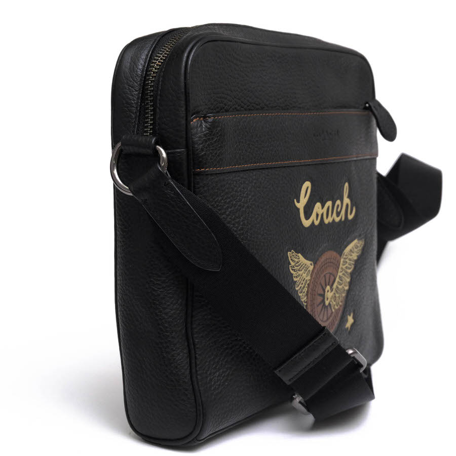 COACH 39699 Charles Camera With Easy Rider Motif / コーチ クロスボディ ペブルドレザー ...