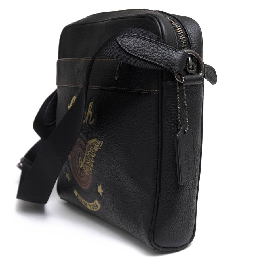 COACH 39699 Charles Camera With Easy Rider Motif / コーチ クロスボディ ペブルドレザー ...