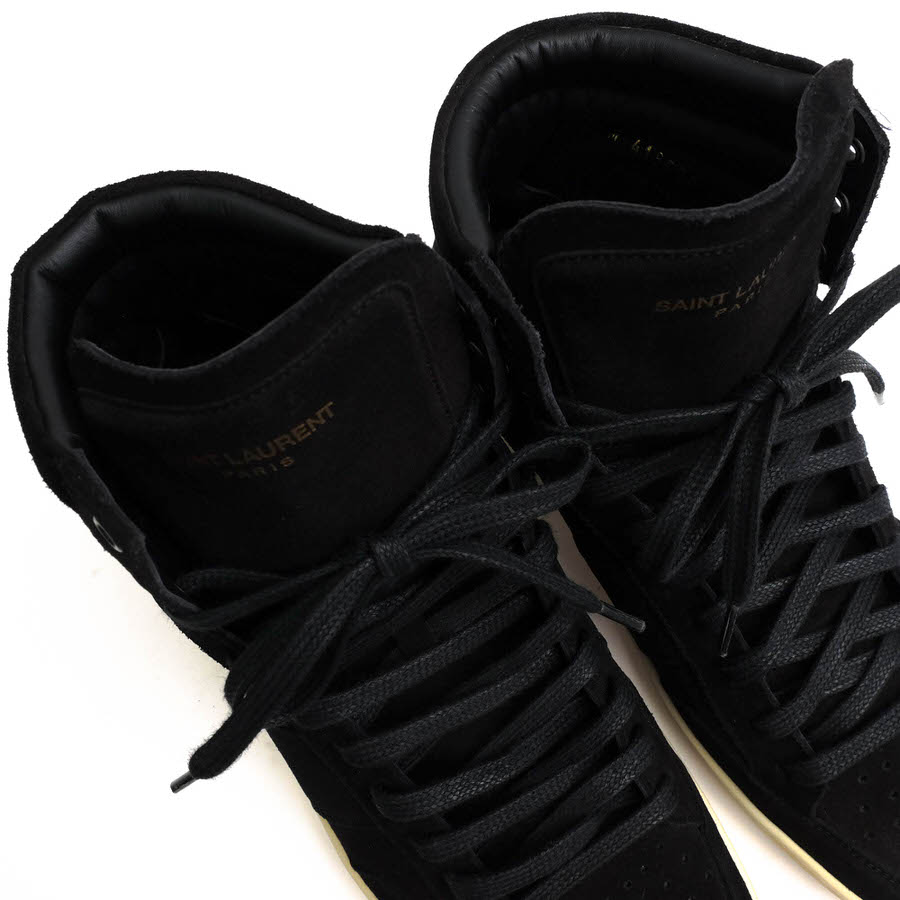 YVES SAINT LAURENT 418026 Court Classic SL/10H / サンローラン ストライプ PARIS パリ ...