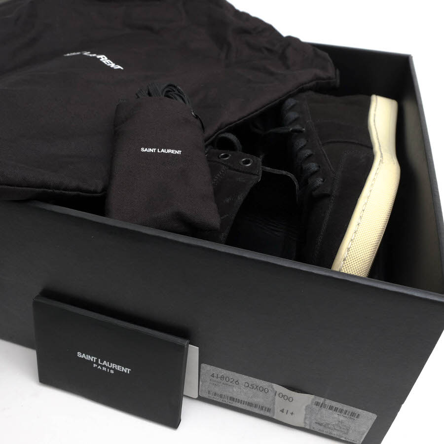 YVES SAINT LAURENT 418026 Court Classic SL/10H / サンローラン ストライプ PARIS パリ ...