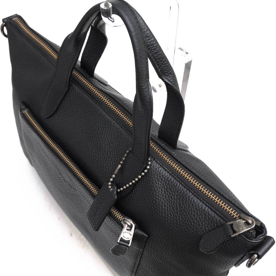 COACH 72304 Manhattan Brief マンハッタン ブリーフ / コーチ ペブルドレザー 牛革 ノートPC収納可 シボ革 ...