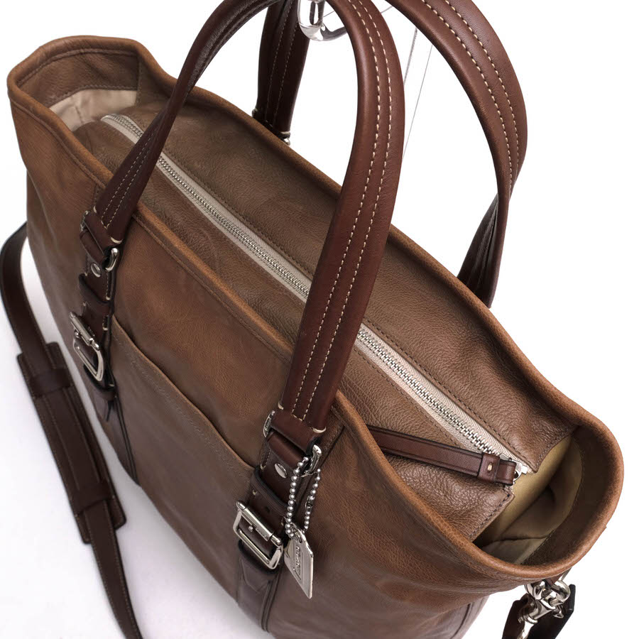 COACH 70389 Harrison Leather Slim Tote ハリソン レザー スリム トート / コーチ 牛革 カーフ ...