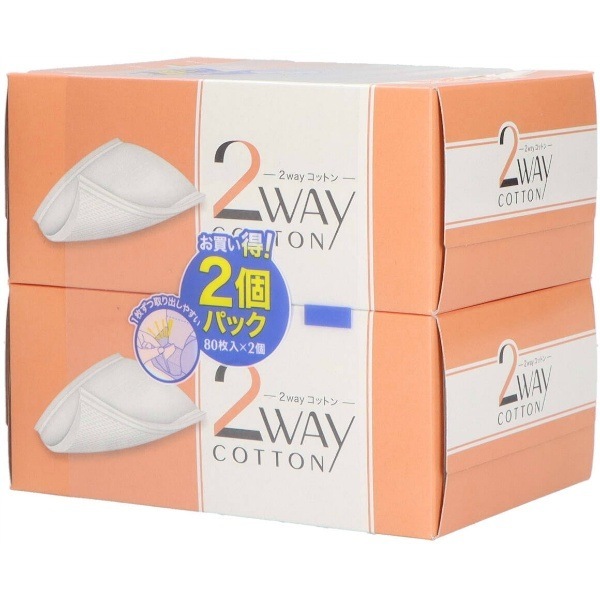 2wayコットン 80枚入×2個パック : コットンラボ | 化粧品,メイク・コスメ,化粧コットン | 姫路流通センター 総本店