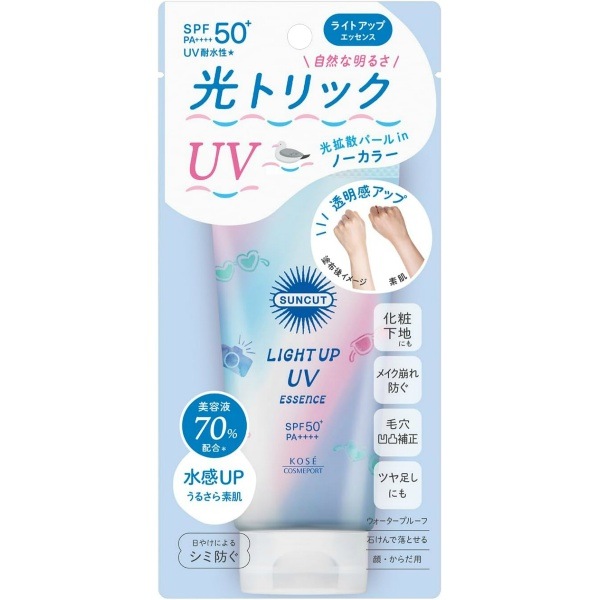 【SPF50+・PA++++】サンカットR ライトアップUV エッセンス 80g : コーセーコスメポート | ボディケア・フットケア,UV・日焼け止め | 姫路流通センター 総本店