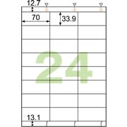 FSC(R)認証 A4タックシール 24面 上下余白 |ヒサゴオンラインショップ（HISAGO）