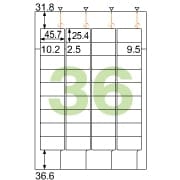 FSC(R)認証 A4タックシール 36面 |ヒサゴオンラインショップ（HISAGO）