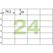 FSC(R)認証 A4タックシール 24面 |ヒサゴオンラインショップ（HISAGO）