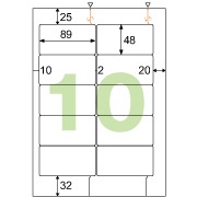 FSC(R)認証 A4タックシール 10面 | ラベル・シール・ステッカー,A4シート 2～11面 | HISAGO Online Shop