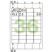 FSC(R)認証 A4タックシール 36面 |ヒサゴオンラインショップ（HISAGO）