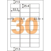 エコノミーラベル 30面 角丸 |ヒサゴオンラインショップ（HISAGO）