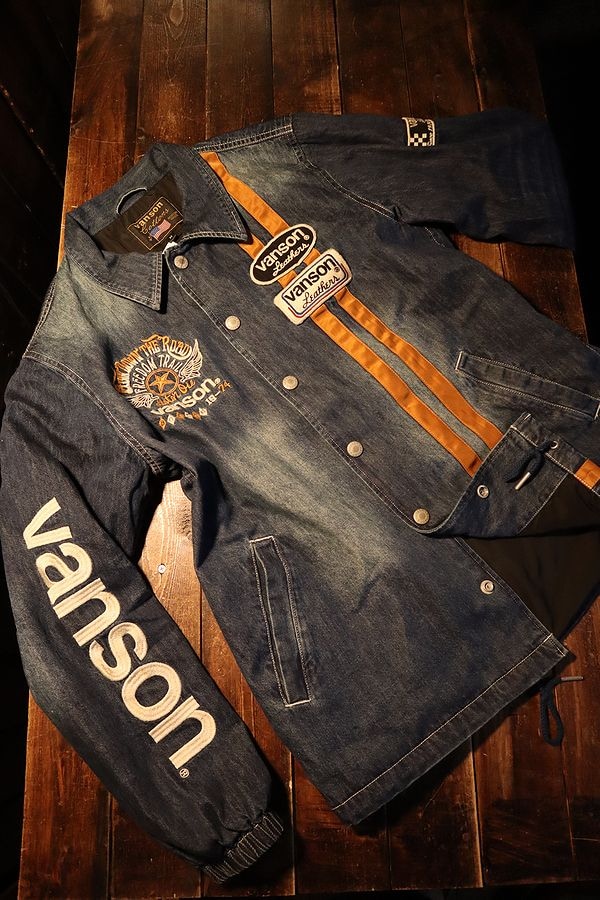 VANSON（バンソン） NVSL-2301 デニムコーチジャケット インディゴ | VANSON,ジャケット | バイクウエア＆アメカジHistory