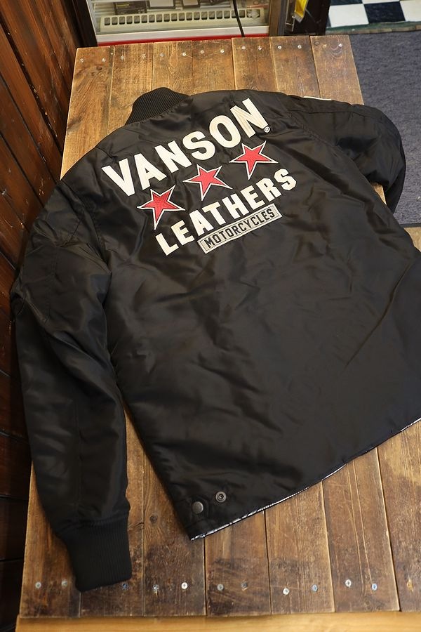 VANSON バンソン NVJK-2308 オープンボトムMA-1 ブラック | VANSON,ジャケット | バイクウエア＆アメカジHistory