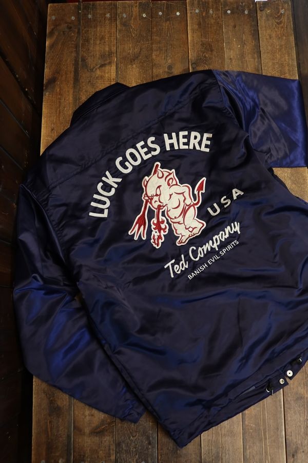 エフ商会 TEDCOMPANY テッドマン TCNJ-070 コーチジャケット ネイビー