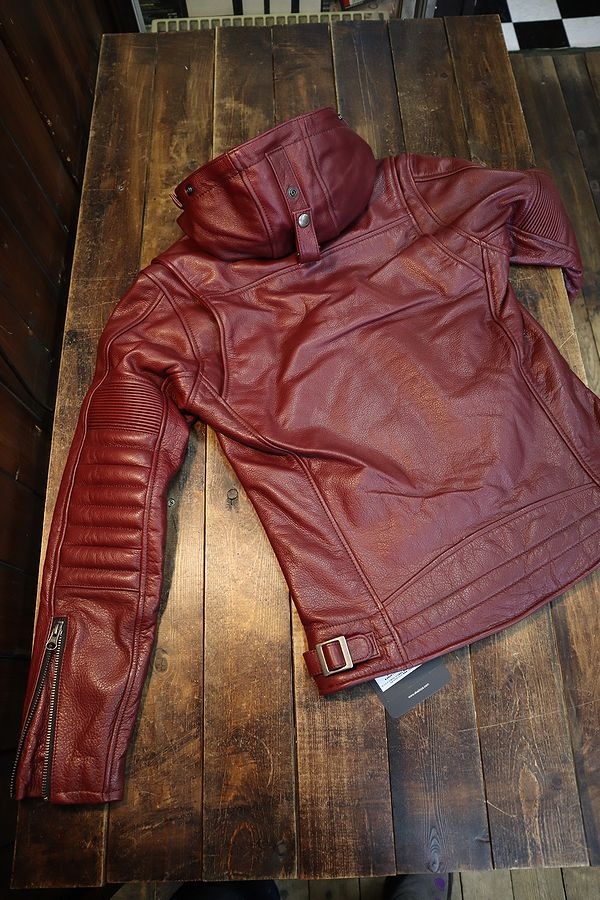 KADOYA(カドヤ) K'S LEATHER MR-LOADED エムアールローデッド レディースレザーパーカー ワイン | KADOYA,レディース | バイクウエア＆アメカジHistory