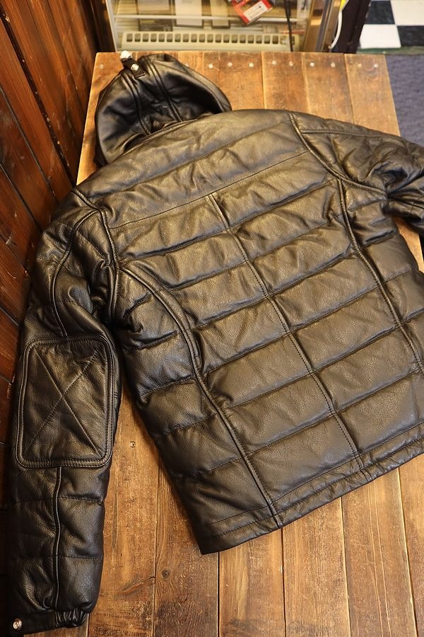 KADOYA(カドヤ) DH LEATHER DOWN DHレザーダウン / ブラック | バイクウェア・用品,レザージャケット,KADOYA（カドヤ）,シングルライダース | バイクウエア ...