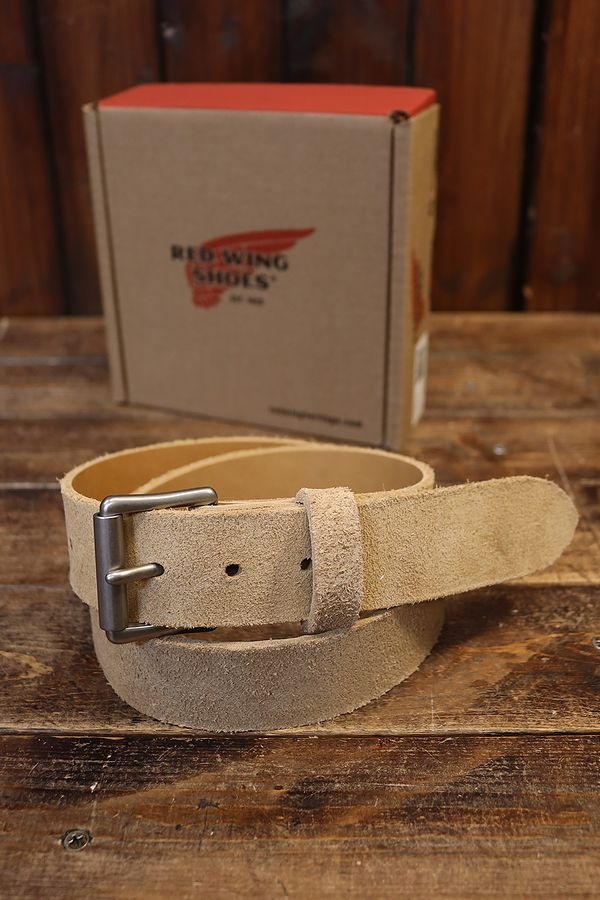 RED WING レッドウイング 96518 Leather Belt レザーベルト 38mm Hawthorne Muleskinner ホーソーン「ミュールスキナー」ラフアウト | RED ...