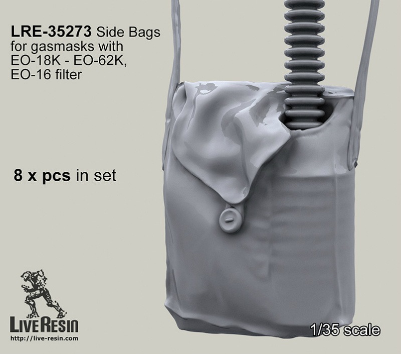 LRE-35273 Empty Side Bags for gasmasks for EO-18K - EO-62K and EO-16 ...