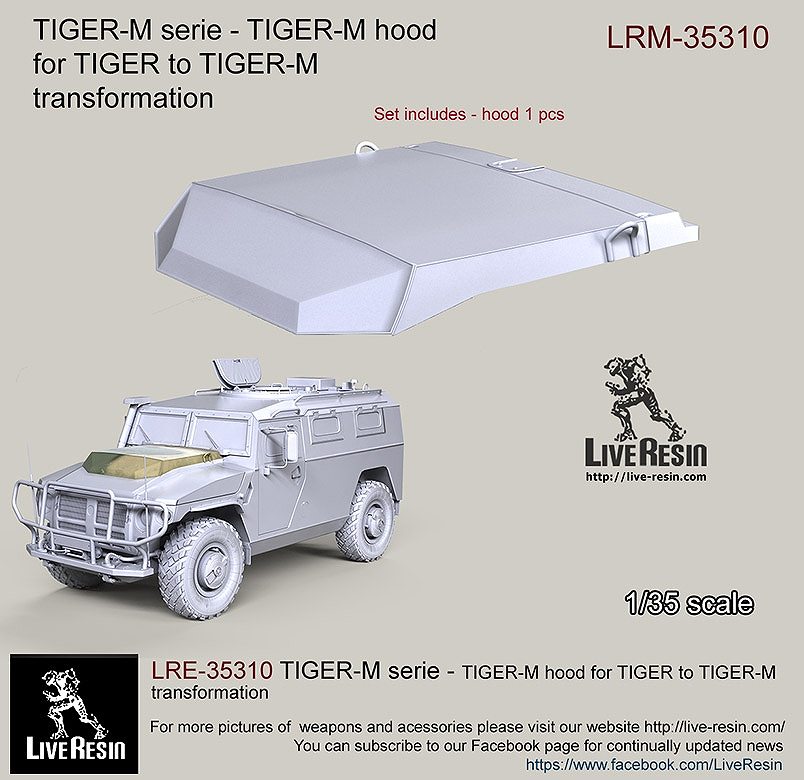 LRE-35310 TIGER-M serie - TIGER-M hood for TIGER to TIGER-M ...