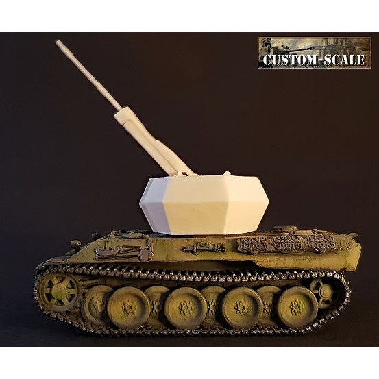 72007 1/72 ドイツ 5.5cm Gerat 58 ツヴァイリング対空砲砲塔 | カスタムスケール CUSTOMSCALE | AFV ...