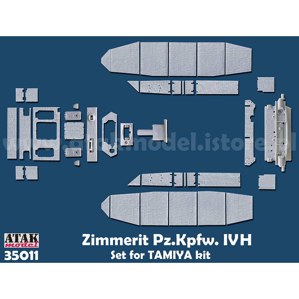 35011 1/35 WWII ドイツ IV号戦車H型用ツィンメリットセット(タミヤ用) | アタックモデル ATAKMODEL | AFV ...