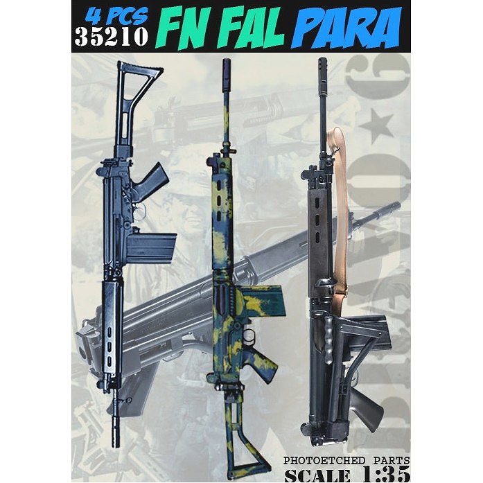 35210 1/35 現用 FN FAL PARA自動小銃(4丁入) | ブラボー6 BRAVO6 | フィギュア,大戦後のフィギュア,大戦後 ...