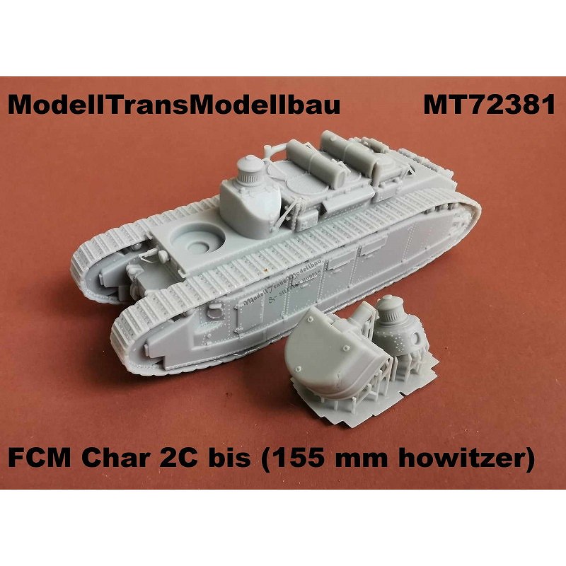 MT72381 フランス シャール FCM 2C bis | モデルトランスモデルバウ Modell Trans | AFV,第二次大戦のAFVモデル,第二次大戦のフランスAFV ...