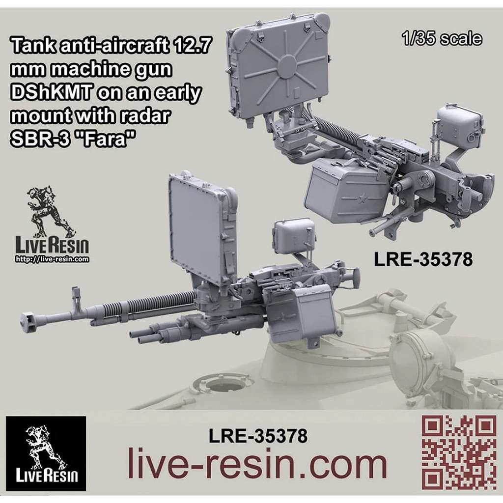【新製品】LRE-35378 Tank anti-aircraft 12.7 mm machine gun DShKMT on an early mount with radar SBR-3 ...