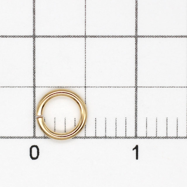 02COP0765GFP 14KGF製丸カン 線径0.76mm外径5.0mm内径約3.5mm 5ヶ - 卸シルバーチェーン・アクセサリーパーツ（業者様専用）｜北欧産業