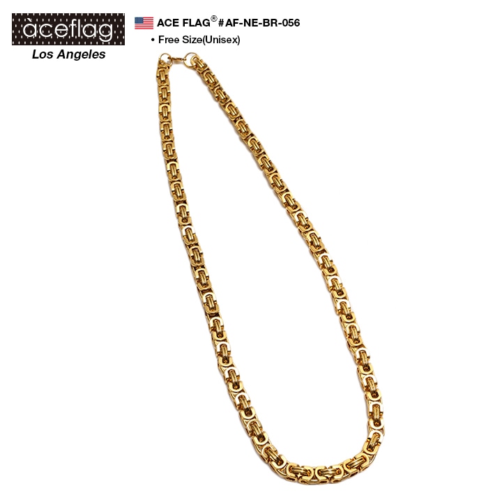ACEFLAG ネックレス メンズ レディース ゴールド 75cm エースフラッグ チェーン マディラチェーン ブリンブリン おしゃれ ラッパー b系 ヒップホップ ストリート系 ファッション ...