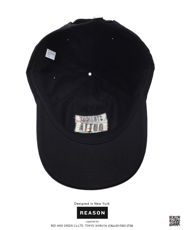 REASON キャップ メンズ レディース 春夏秋冬用 黒 リーズン 帽子 cap ローキャップ 浅め ベースボールキャップ おしゃれ かっこ ...
