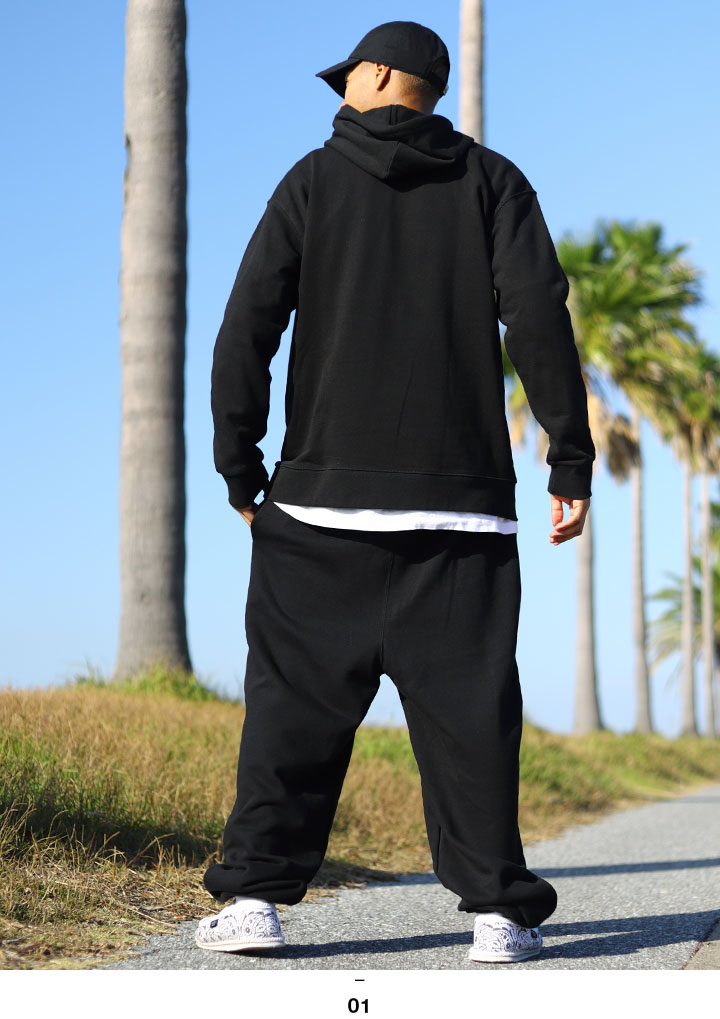 ACE FLAG 上下セット 長袖 メンズ 春秋冬用 黒 大きいサイズ エースフラッグ セットアップ パーカー フーディ South Central サウスセントラル LA マリファナ ヘンプ ...