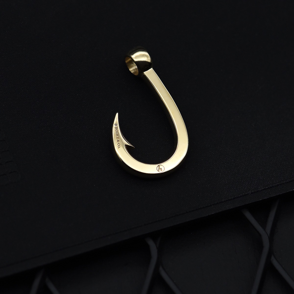 釣り針ネックレス K10ゴールド金/HOOKZ