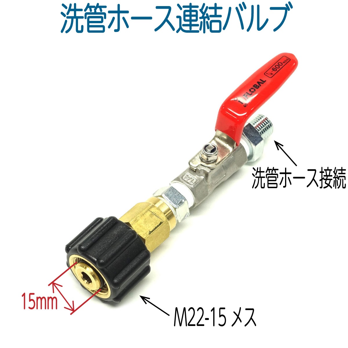 リョービ パイプクリーニングキット 10mプロ仕様スズランノズル付