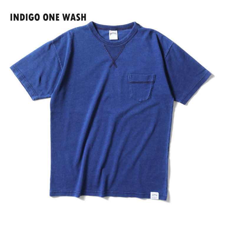 HOUSTON / ヒューストン 22286 INDIGO POCKET TEE / インディゴポケット半袖Tシャツ -全3色- | 2025 ...