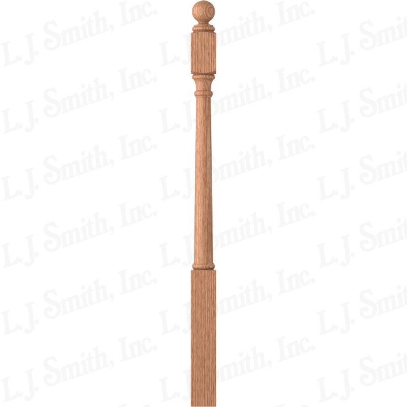 輸入木製階段材】 L.J.スミス ニューエル(親柱) 無塗装 高さ1213/1464/1975mm 】| ハウディープラス公式通販