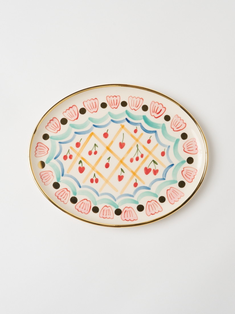 《GUNIA project》SEMIPORCELAIN WITH BERRIES オブジェ(プレート)（お皿）｜H.P.FRANCE公式サイト