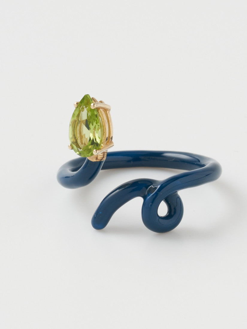 リング BABY VINE TENDRIL RING IN TEAL（リング）｜H.P.FRANCE公式サイト