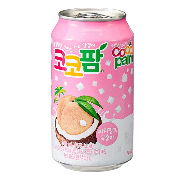 [HTB] ヘテ ココパムピーチピンク 桃味 / 1BOX(340ml×24缶) ナタデココ ドリンク 韓国飲料 桃ジュース ココナッツゼリー ナタデココ まとめてお買い得 | ドリンク/飲料 ...