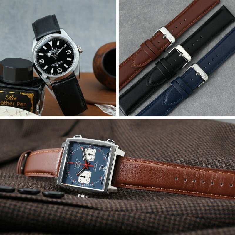 MOD SCOTCH GUARD LEATHER STRAP スコッチガード スムース レザー 時計 ベルト カン幅 ラグ幅 20mm ...