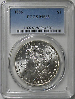 アメリカ モルガンダラー 1886 PCGS MS63 | アメリカの貨幣,通常1ドル貨,モルガン1ドル | i-Coins Next
