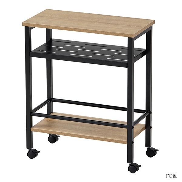 ムービングワゴン 幅600mm 高さ720mm キャビネット キャスター付き 中棚付き 荷物置き W600 D300 H720 デスクワゴン ...