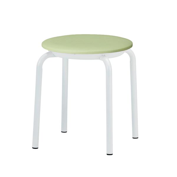 スツール ビニールレザー張り 抗菌 防汚 耐次亜塩素酸 耐アルコール 1脚 スタッキングチェア スタックチェア 丸椅子 丸いす 丸イス 腰掛け エントランス 待合室 オフィス家具 藤沢工業 ...